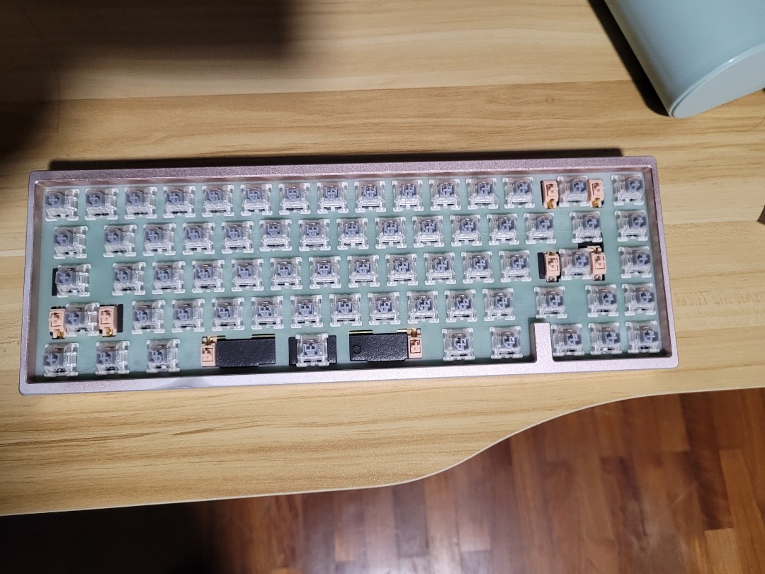 Kbd67 MarK II Rose Gold aluminium [ Alpaca switches / Gateron Speed ...