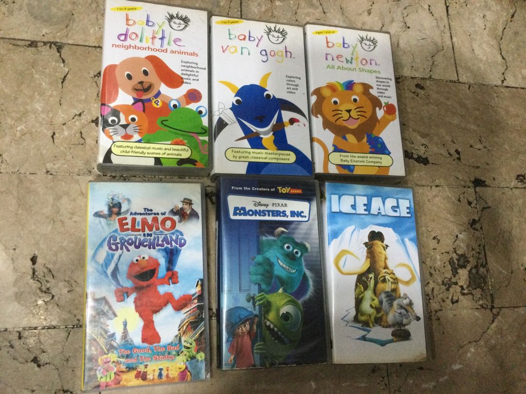 Kids learning and entertainment VHS tapes, Babies & Kids, Infant ...