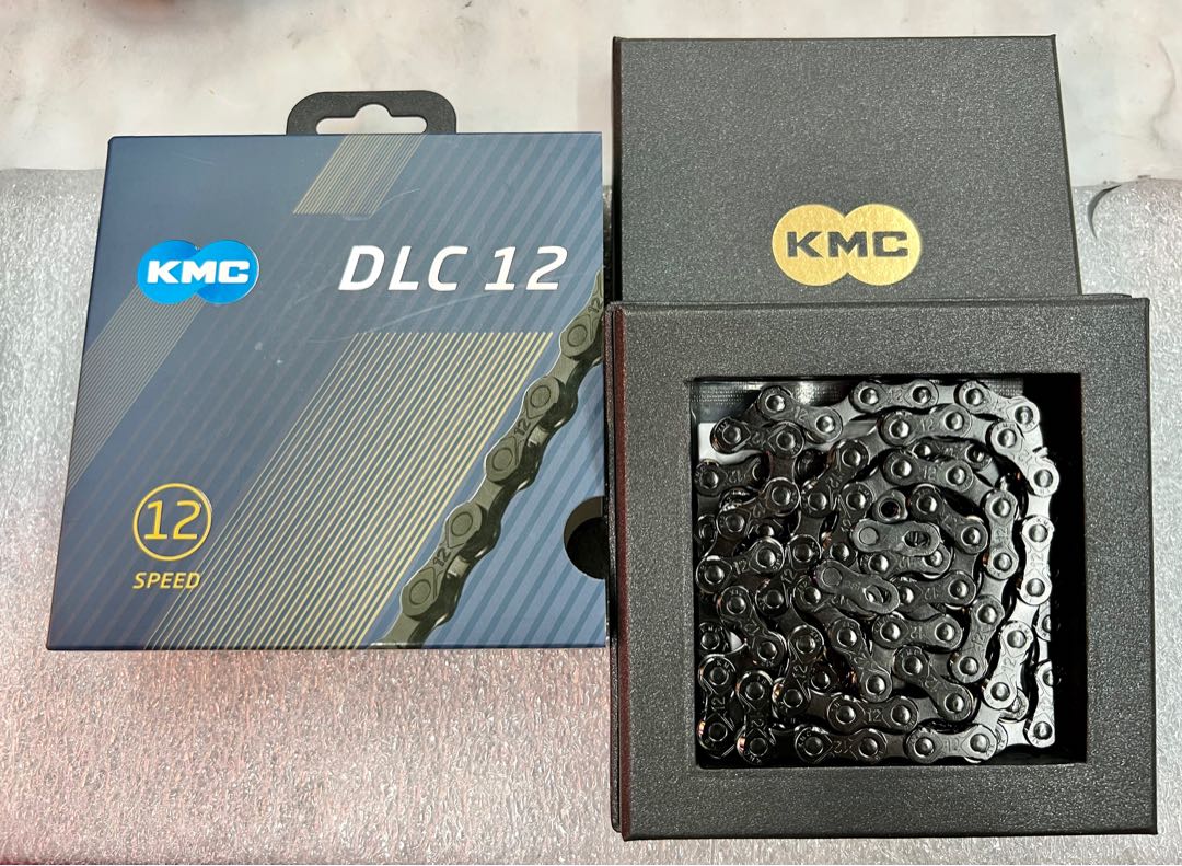 KMC DLC 12 Speed Chain Black Only(missing link included), Sports ...