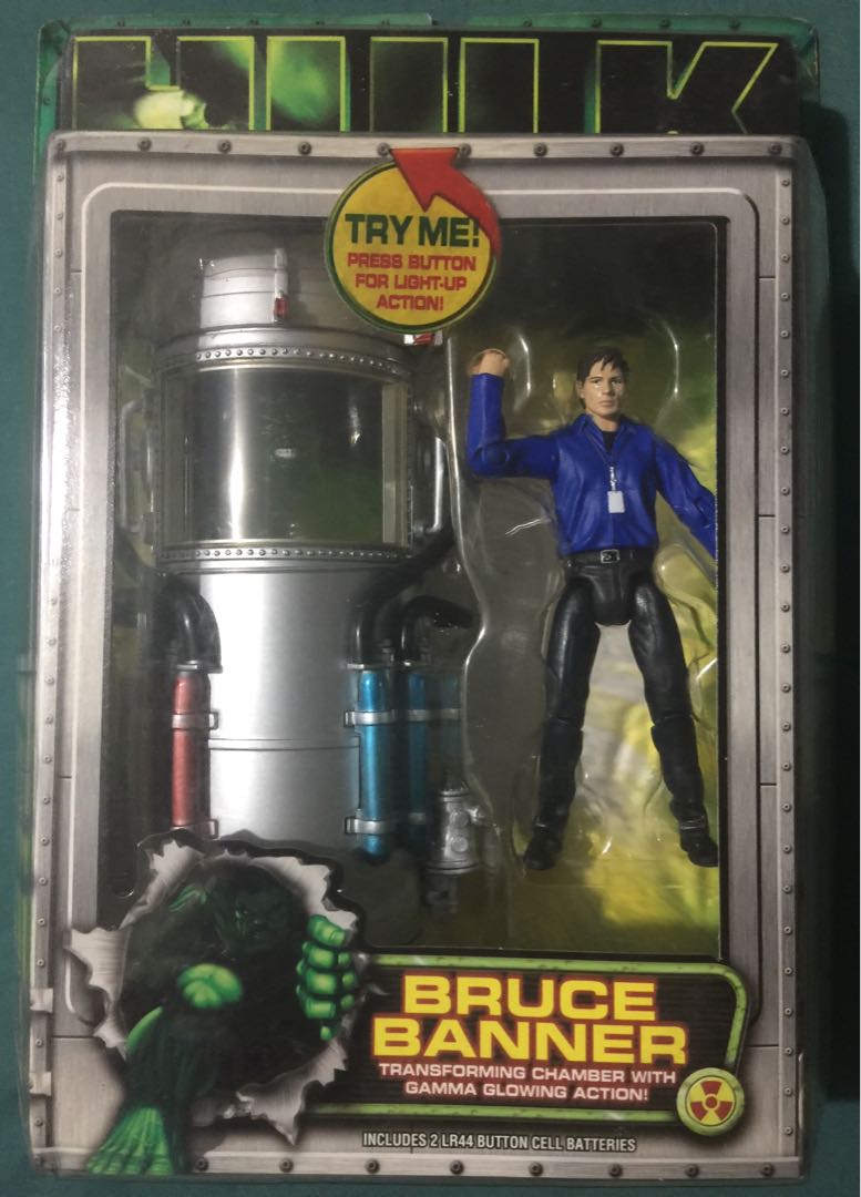 Marvel Hulk Bruce Banner Transforming Chamber movie figure by Toybiz ...