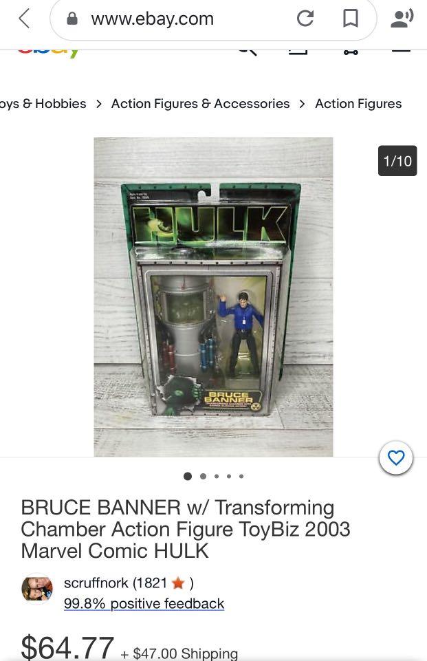 Marvel Hulk Bruce Banner Transforming Chamber movie figure by Toybiz ...
