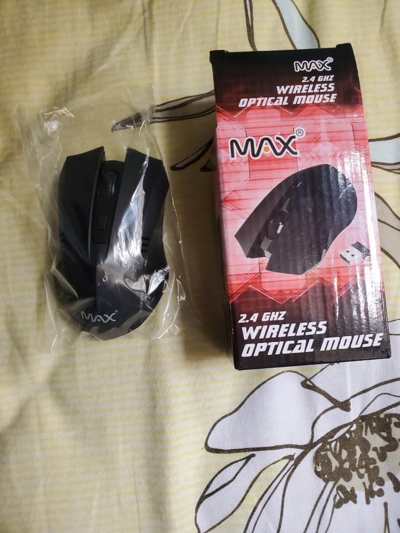 MAX 2.4 GHZ Wireless Optical Mouse, 電腦＆科技, 電腦周邊及配件, 電腦滑鼠及相關產品 - Carousell