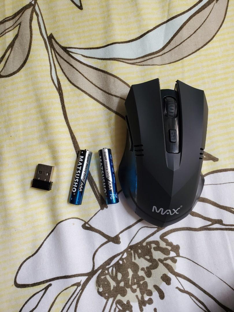 MAX 2.4 GHZ Wireless Optical Mouse, 電腦＆科技, 電腦周邊及配件, 電腦滑鼠及相關產品 - Carousell