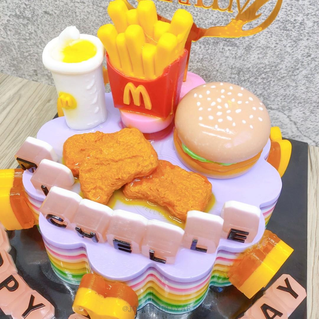 Mcd jelly Cake, Food & Drinks, Homemade Bakes on Carousell