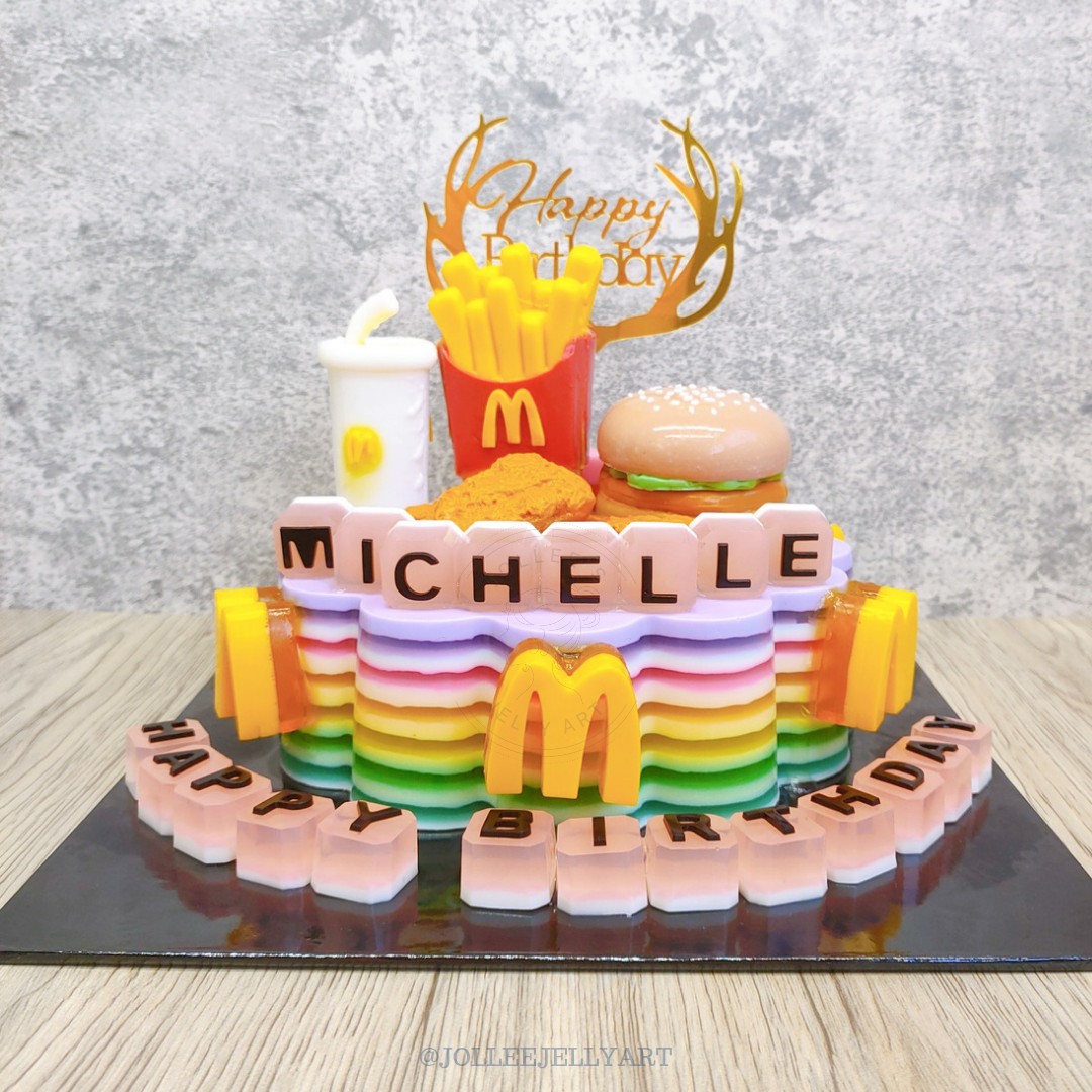 Mcd jelly Cake, Food & Drinks, Homemade Bakes on Carousell