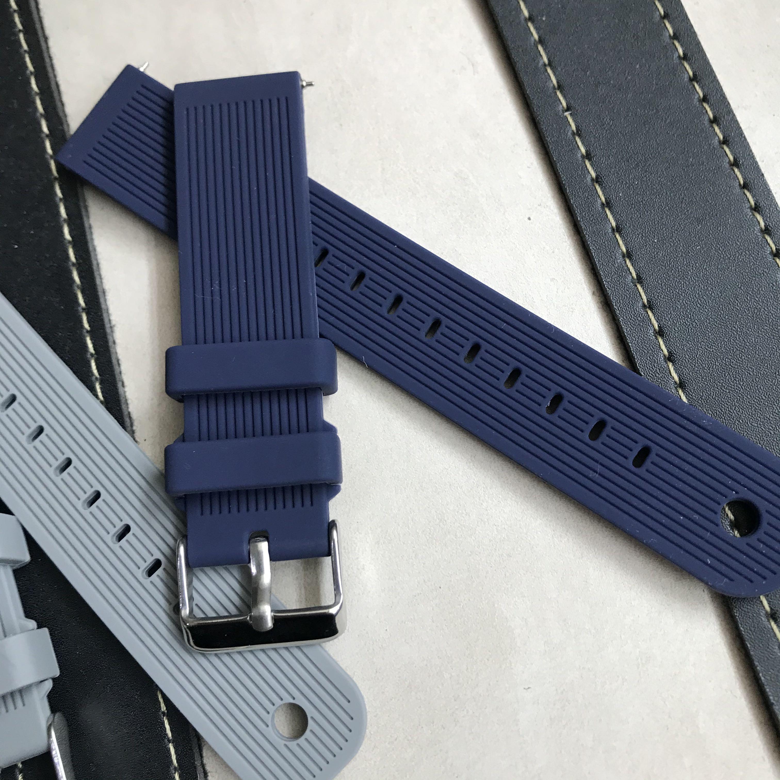 New 20mm high quality soft silicone rubber watch strap for rolex omega ...