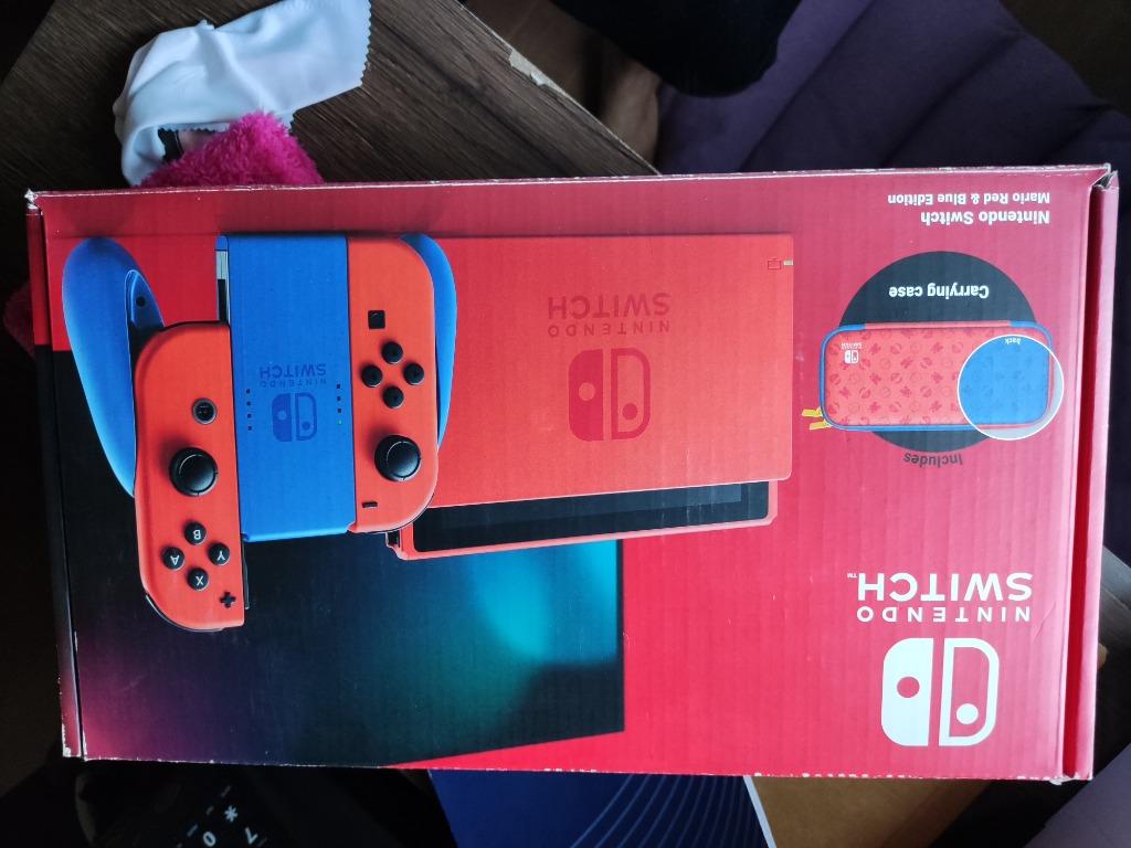 Nintendo Switch v2 Mario Edition, Video Gaming, Video Game Consoles ...