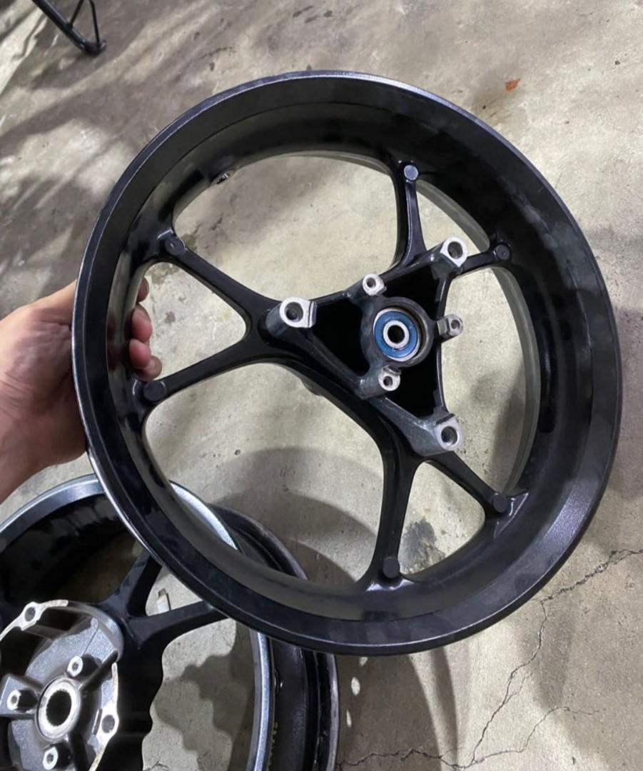 Nmax V2 stock rims, Motorcycles, Motorcycle Accessories on Carousell