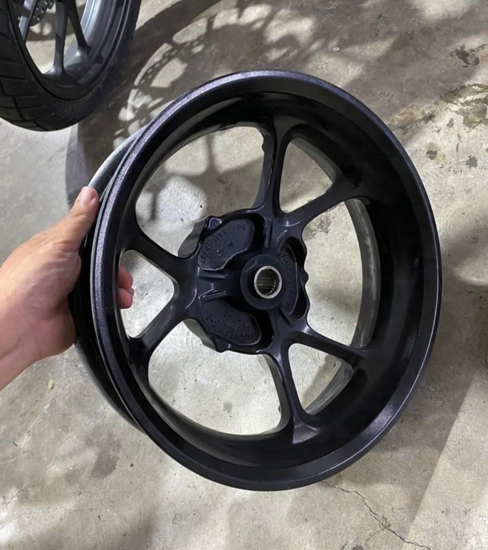 Nmax V2 stock rims, Motorcycles, Motorcycle Accessories on Carousell