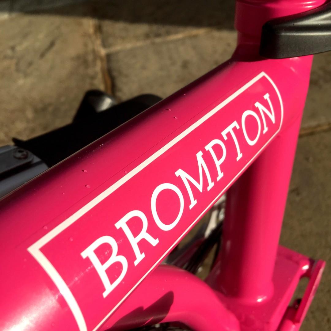 (Original) Brompton Black / Electric Blue / Bolt Decal Sticker, Sports ...