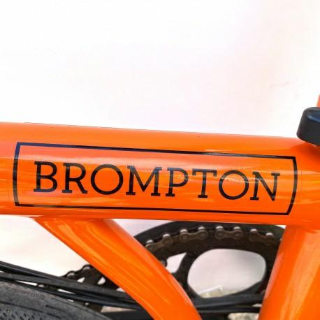 (Original) Brompton Black / Electric Blue / Bolt Decal Sticker, Sports ...
