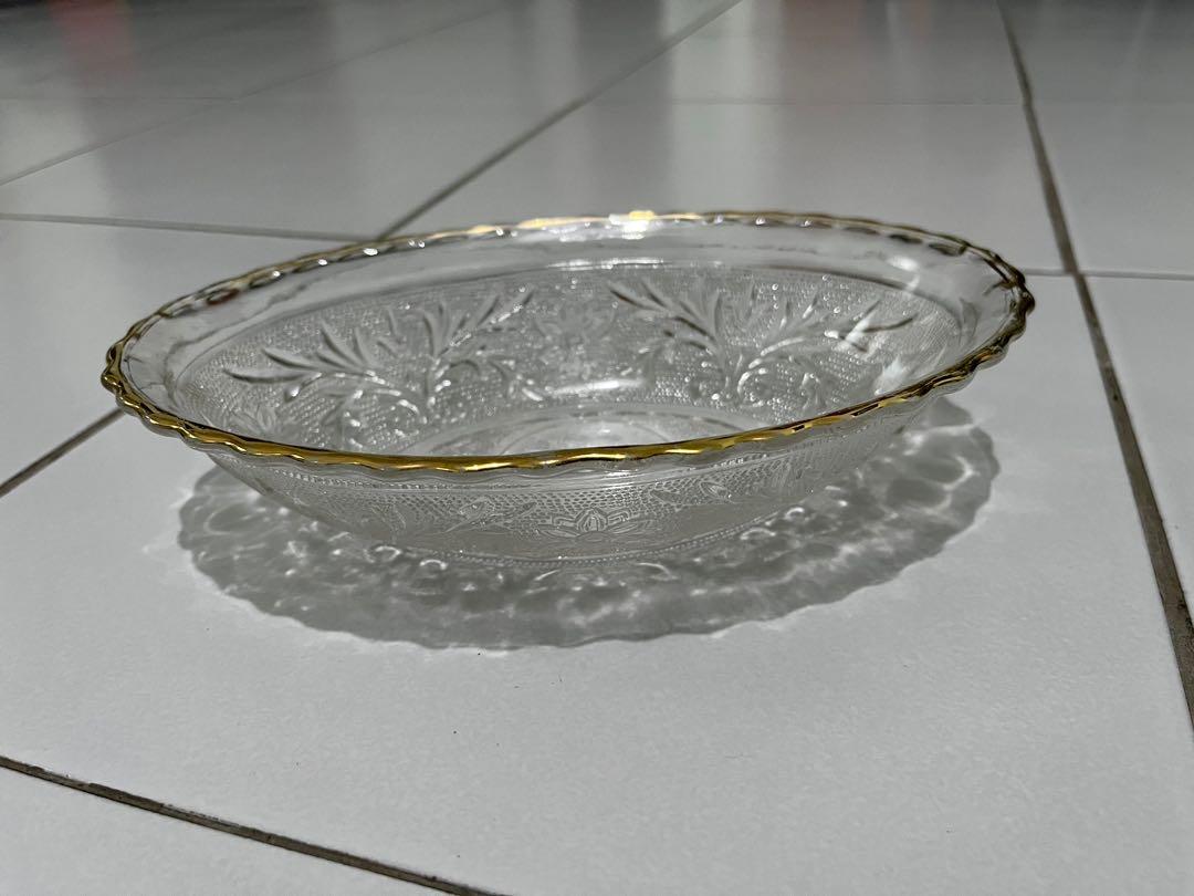 Oval shape glass plate, Furniture & Home Living, Kitchenware ...