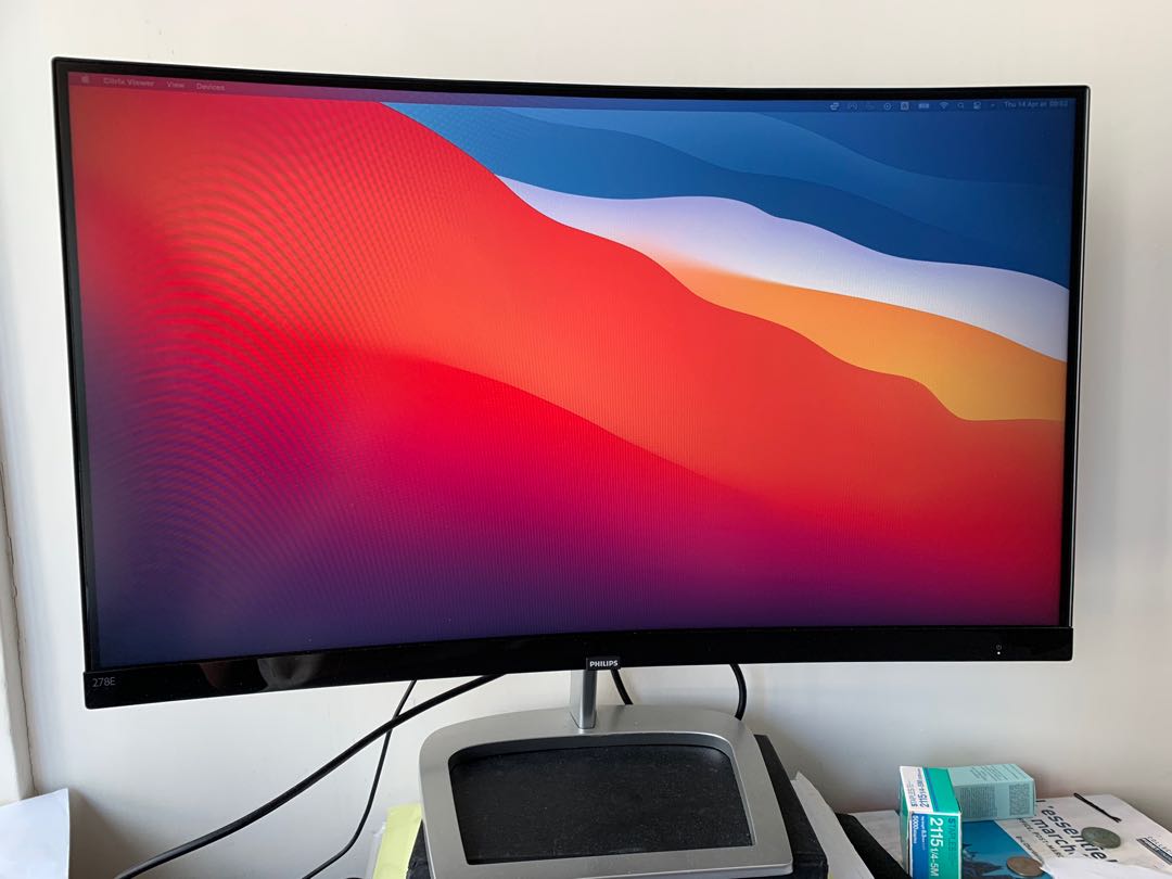 Phillips curved screen 27" full HD, 電腦＆科技, 電腦周邊及配件, 電子屏幕 - Carousell
