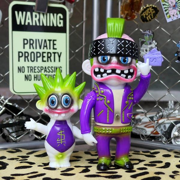 Punk Rock Boy and Baby Sofubi set by Blackbook Toy, Hobbies & Toys ...