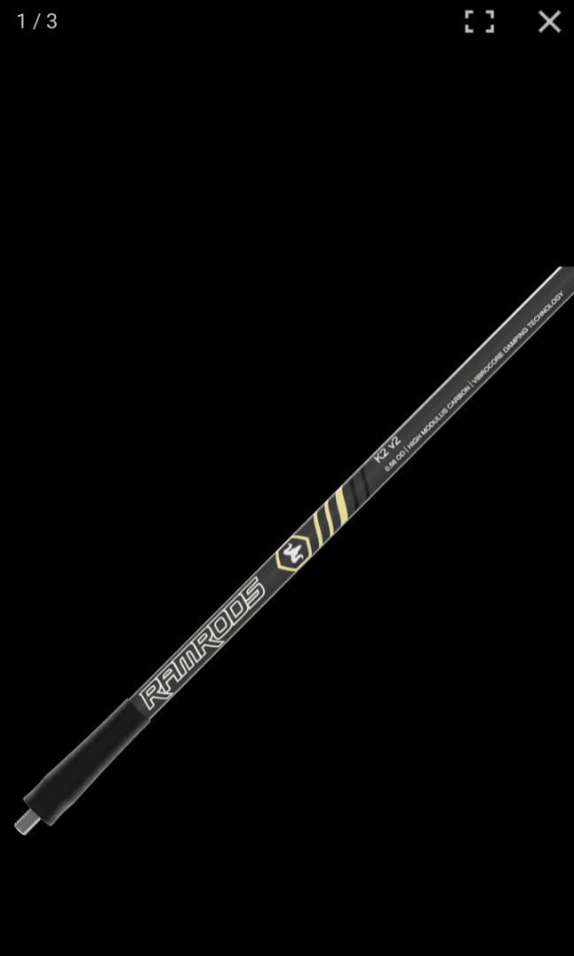 Archery Ramrods k2v2 Long Rod, side rods (pair) with Shibuya vbar ...