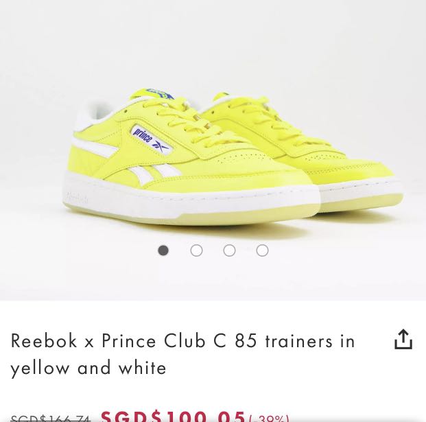 Reebok x Prince collab, Men's Fashion, Footwear, Sneakers on Carousell