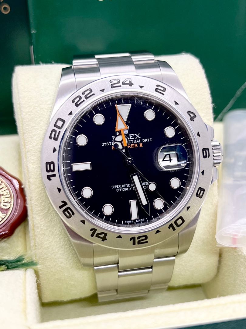 Rolex Explorer II GMT Black Dial 42mm, Luxury, Watches on Carousell