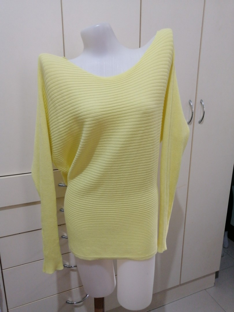 Runway - inspired Yellow Knit Top, Women's Fashion, Tops, Blouses on ...