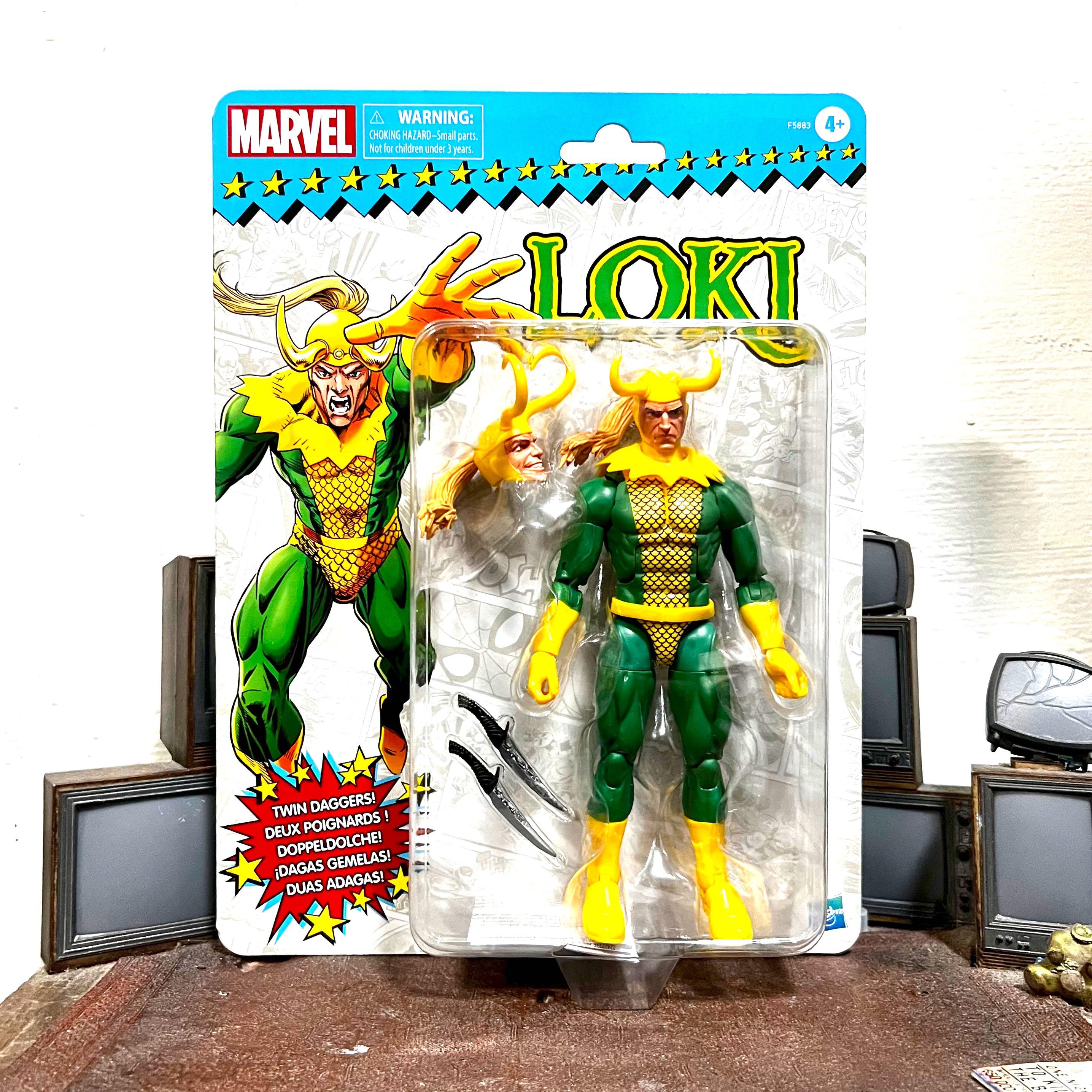 [In hand] Hasbro Marvel Legends Retro Falcon, Scarlet Witch, Loki ...