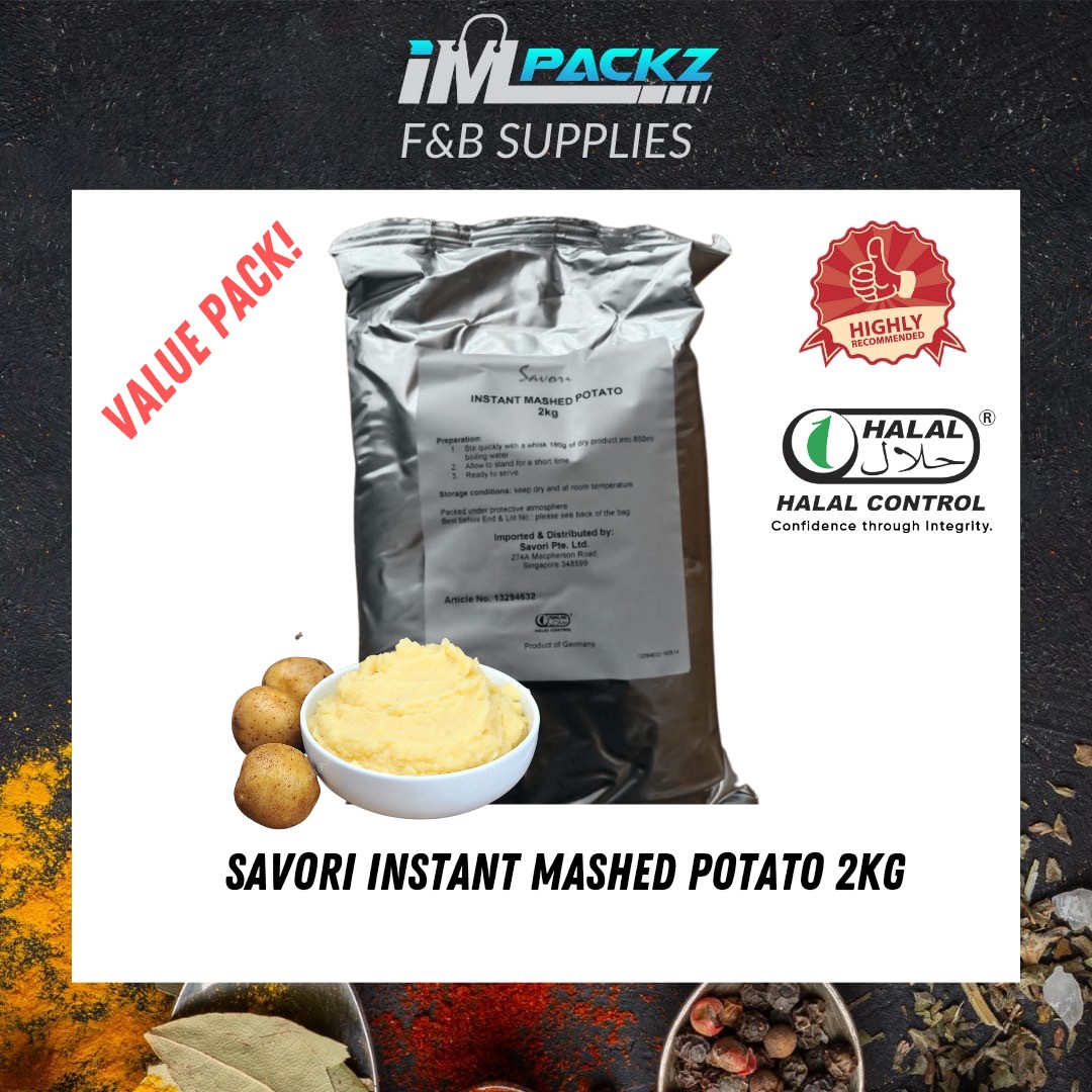 Savori Instant Mashed Potato Mix 2kg *Halal*, Food & Drinks, Packaged ...