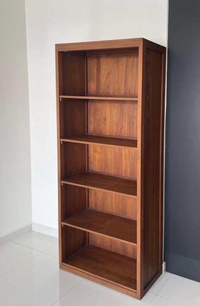 Scanteak Boka solid teak bookcase, Furniture & Home Living, Furniture ...