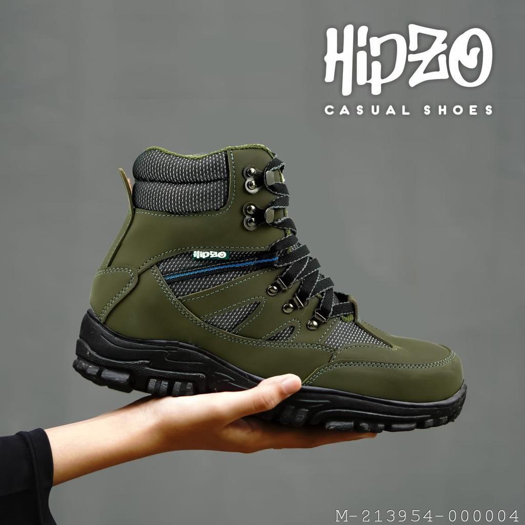 SEPATU BOOTS PRIA HIPZO M50 VJOE-3286 warna: Coklat Tua, Tan, Hijau ...
