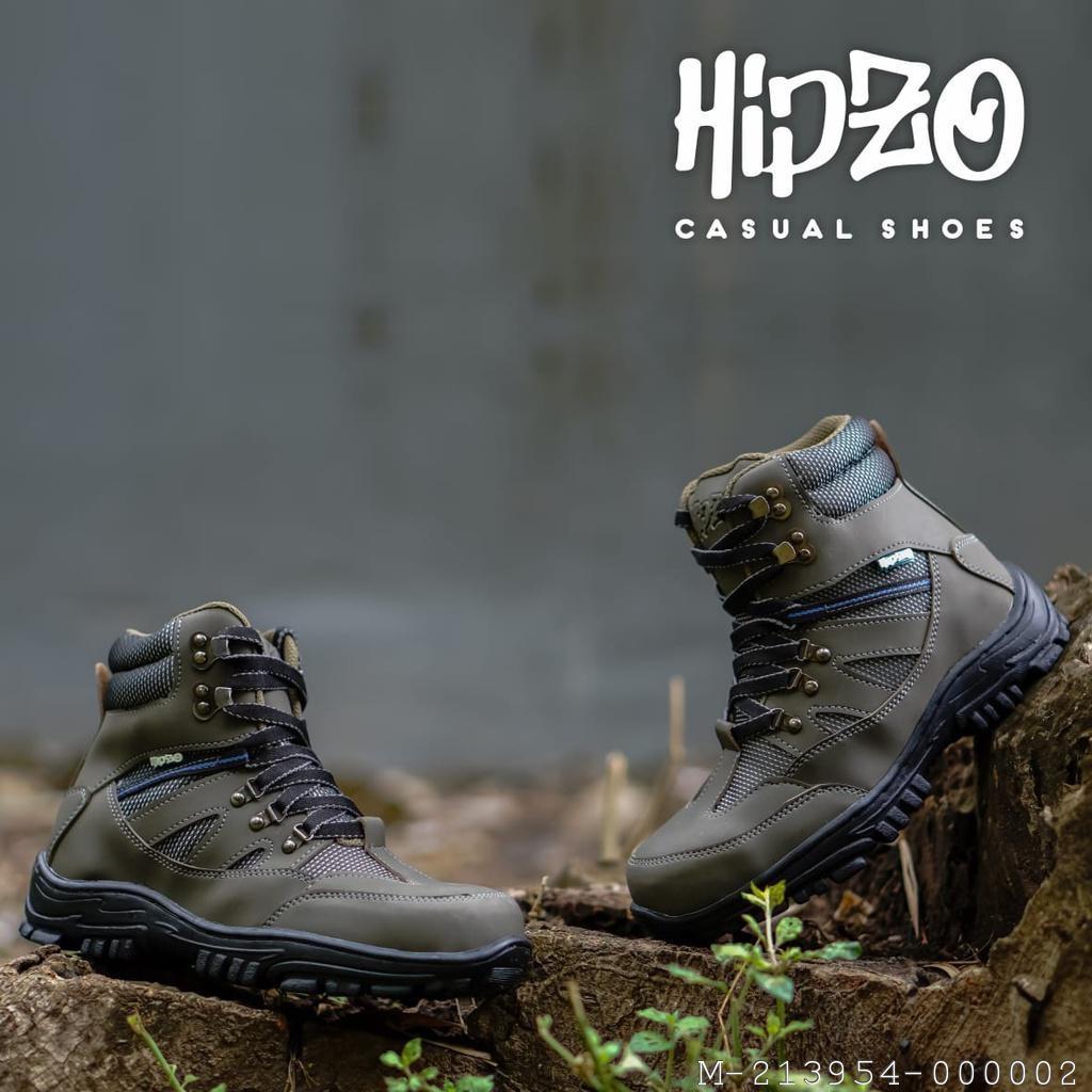 SEPATU BOOTS PRIA HIPZO M50 VJOE-3286 warna: Coklat Tua, Tan, Hijau ...