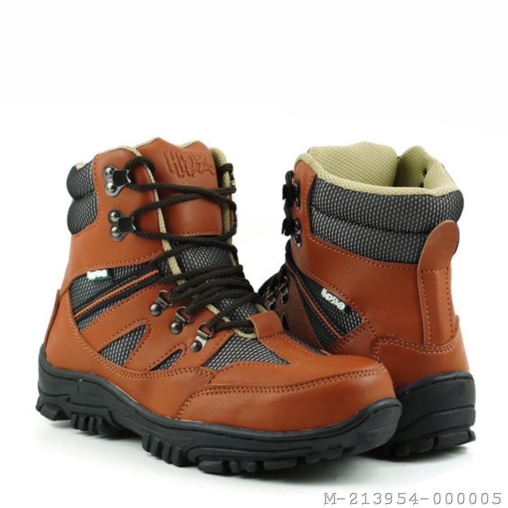 SEPATU BOOTS PRIA HIPZO M50 VJOE-3286 warna: Coklat Tua, Tan, Hijau ...
