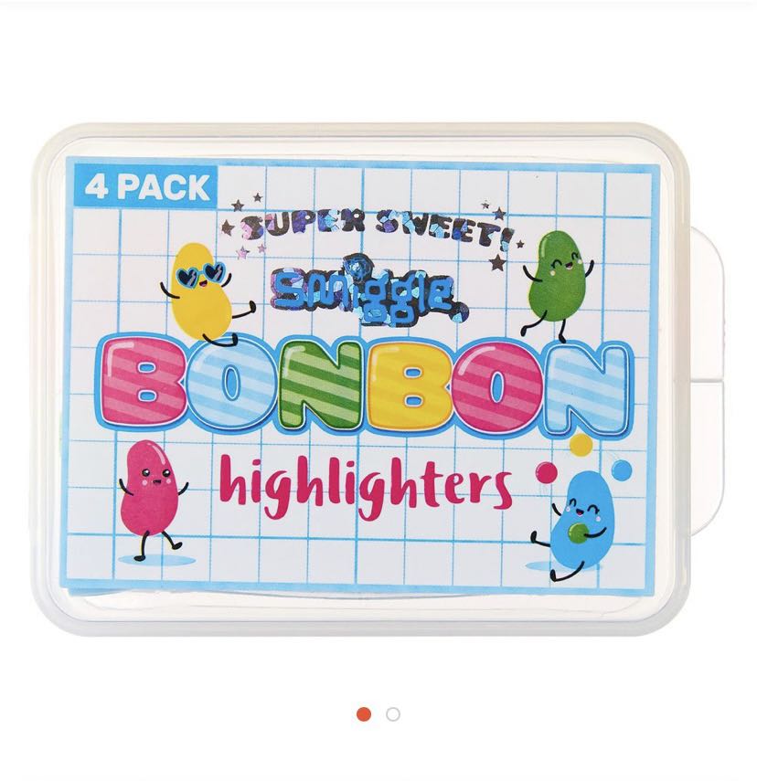 SMIGGLE BonBon Highlighters 4 pcs per pack, Hobbies & Toys, Stationary ...