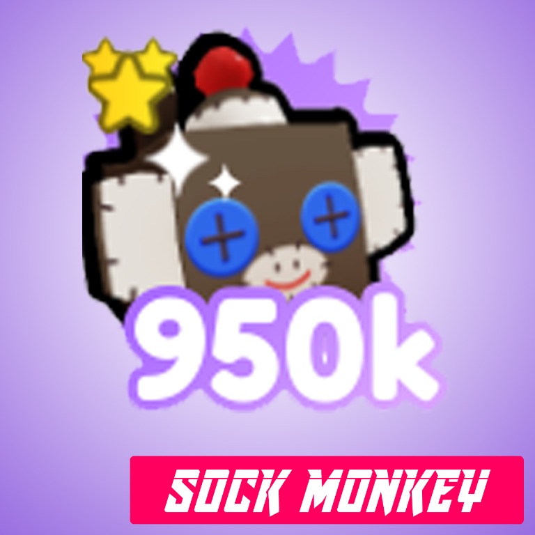 SOCK MONKEY PET SIMULATOR X psx Exclusive, Video Gaming, Gaming ...