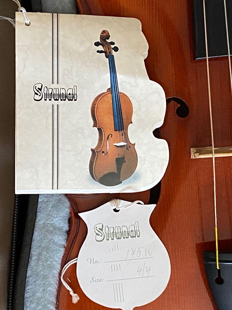 Strunal Stradivarius 175w-4/4 concert violin, Hobbies & Toys, Music ...