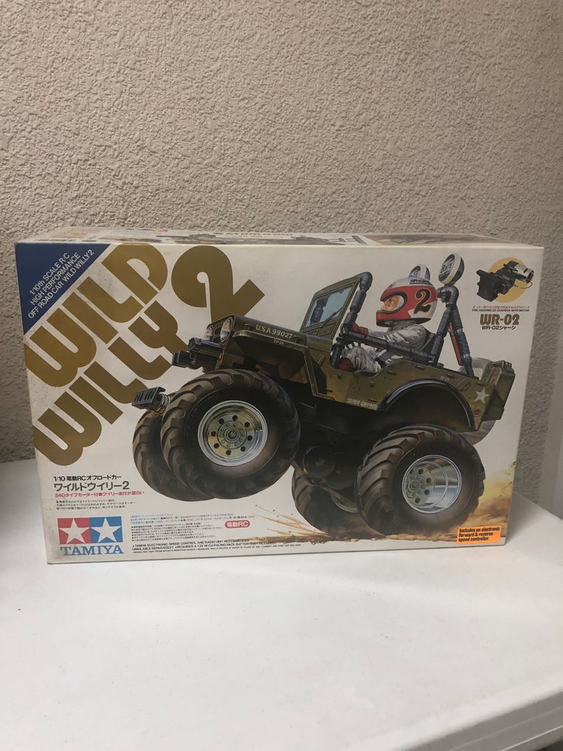 Tamiya 1/10 Scale Wild Willy 2 w/WR-02 Series Kit 58242, Hobbies & Toys, Toys & Games on Carousell