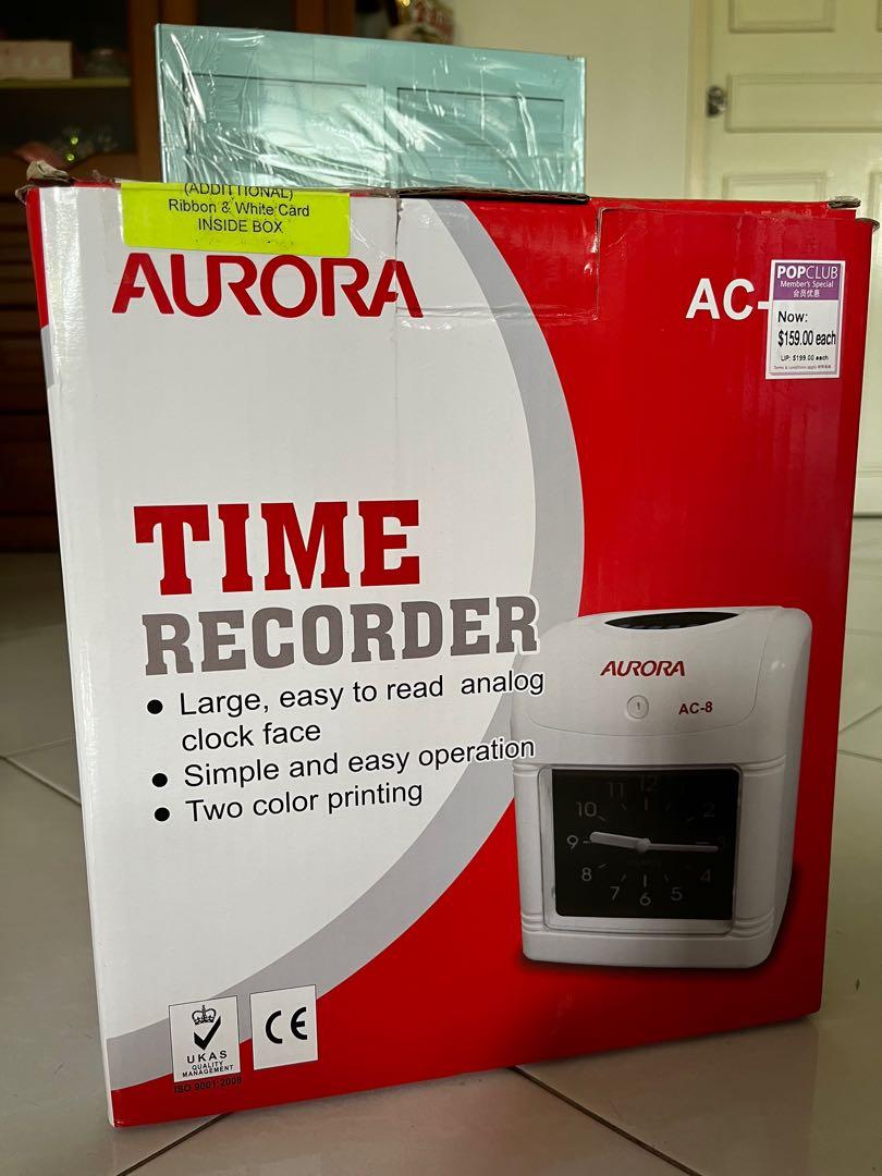 Time Recorder Aurora AC-8, Computers & Tech, Office & Business ...