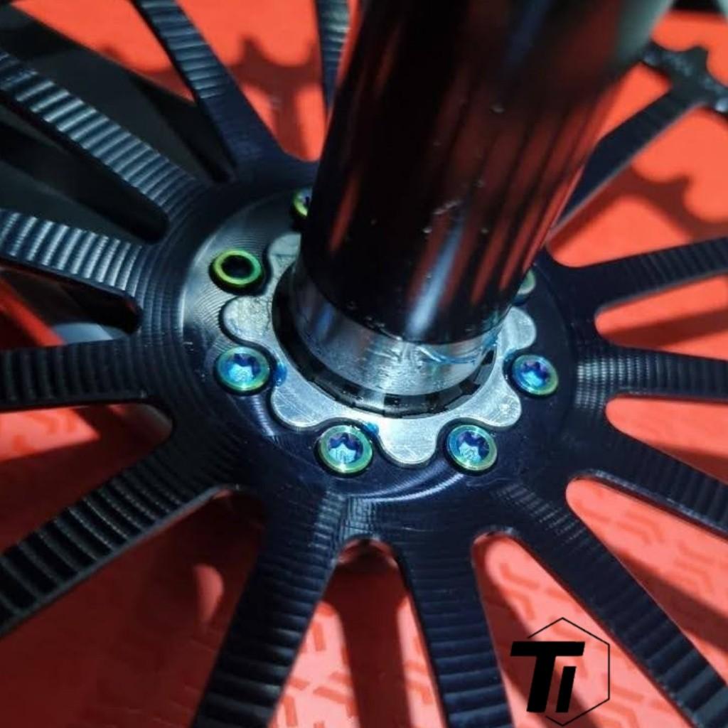 Titanium Bolt for SRAM Direct Mount Road Chainring |12 speed DUB Red ...