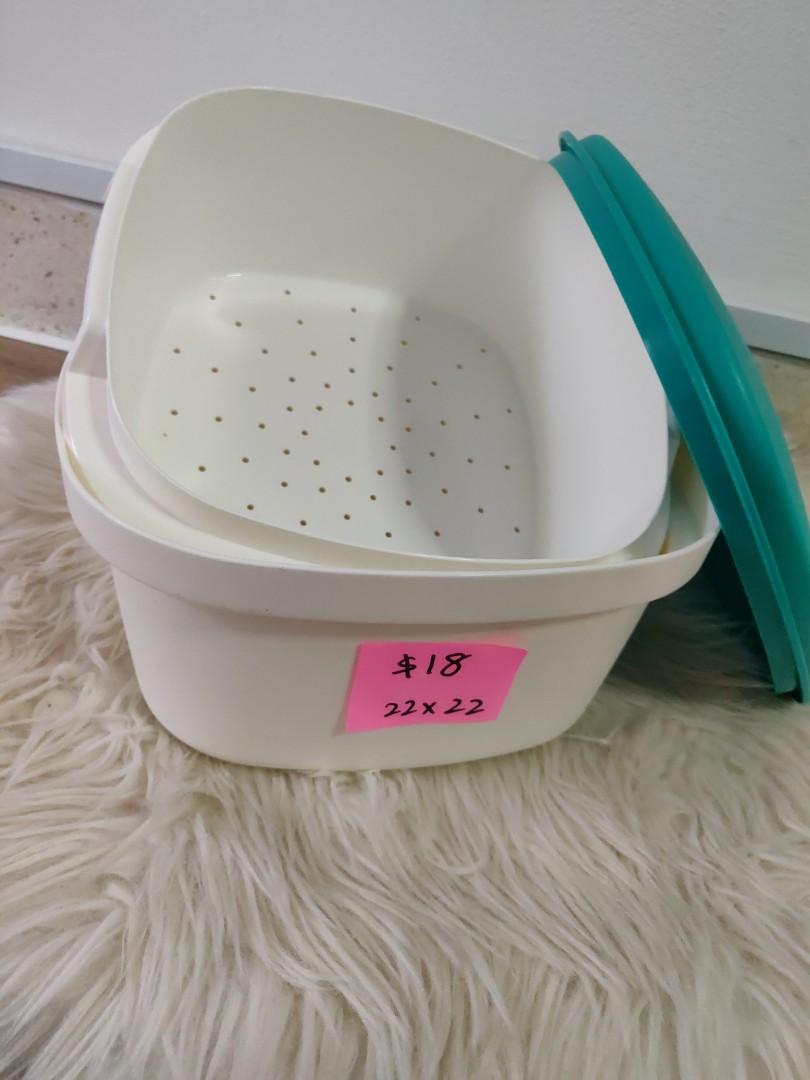 Tupperware sieve box 22cm, Furniture & Home Living, Kitchenware ...