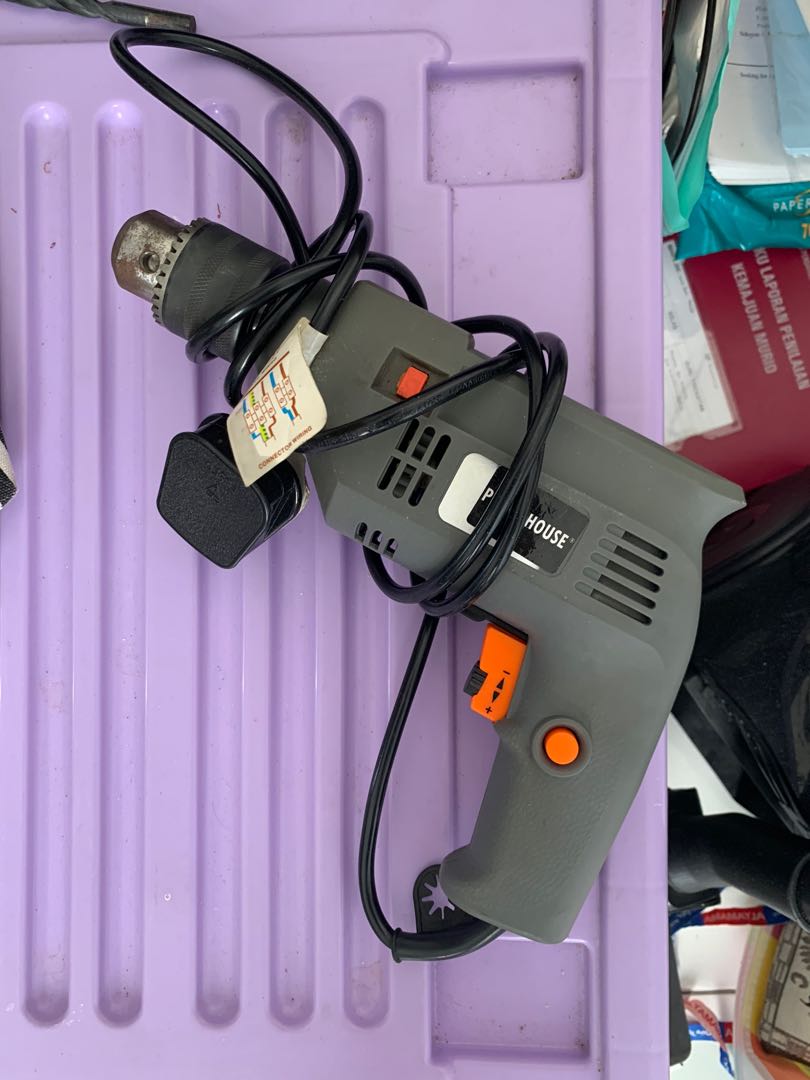 Used Powerhouse Drill Only RM30, Furniture & Home Living, Home ...