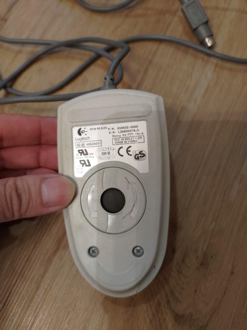 Vintage Logitech Ball Mouse, Computers & Tech, Parts & Accessories ...