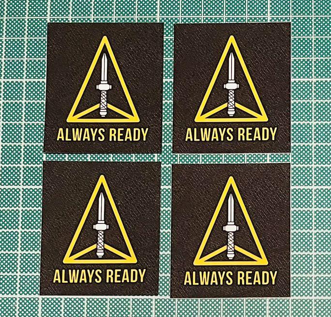 Waterproof Stickers: ADF Army Defence Force / Always Ready . 60 x 52 mm ...