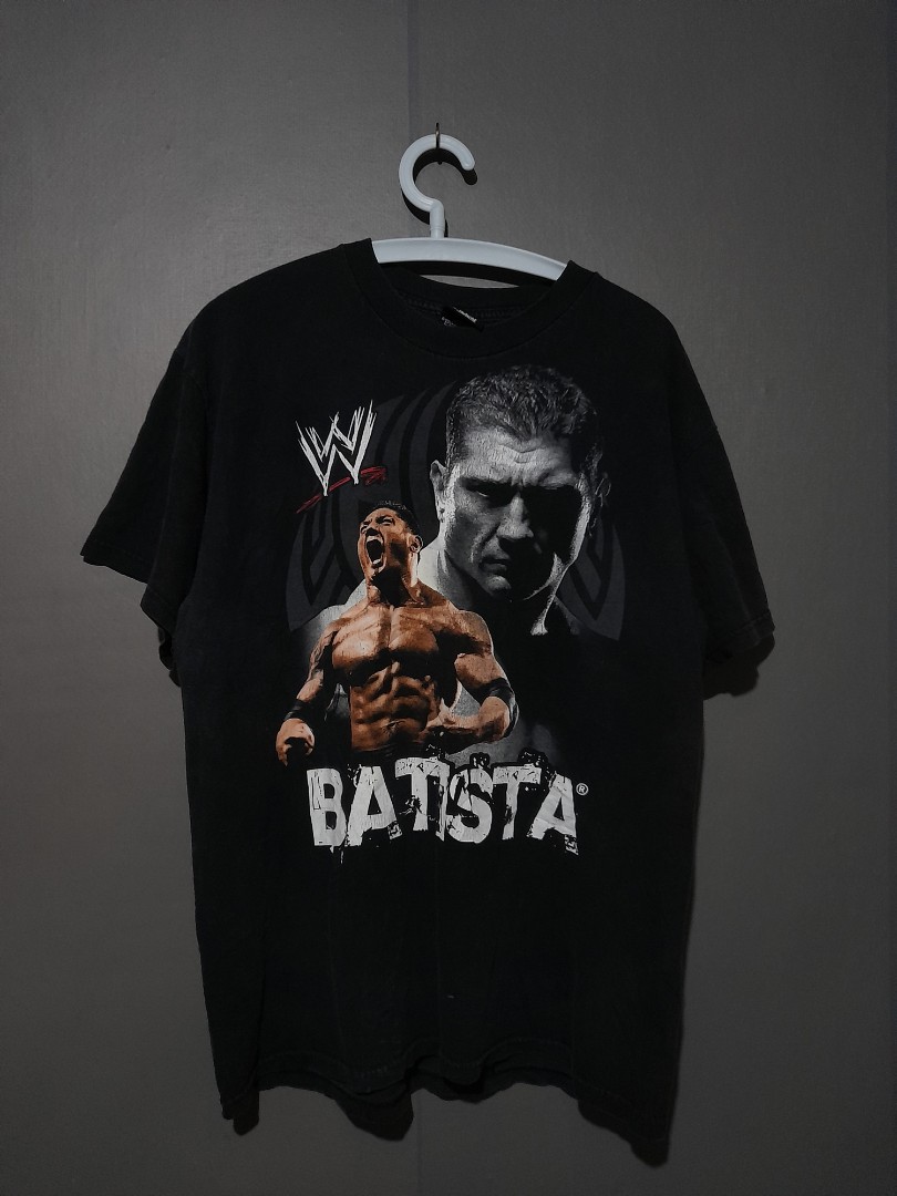 WWE Batista Shirt, Men's Fashion, Tops & Sets, Tshirts & Polo Shirts on ...