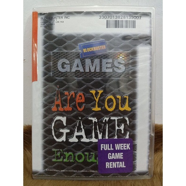 XBOX OG WWF RAW (Blockbuster Case) NTSC, Hobbies & Toys, Toys & Games ...