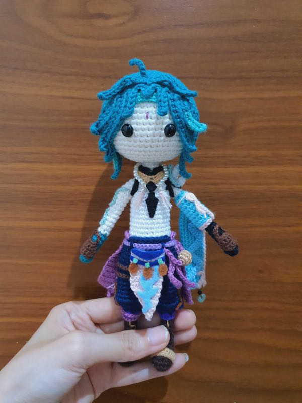 Xiao Genshin Impact Guy Handmade Crochet Doll, Hobbies & Toys ...