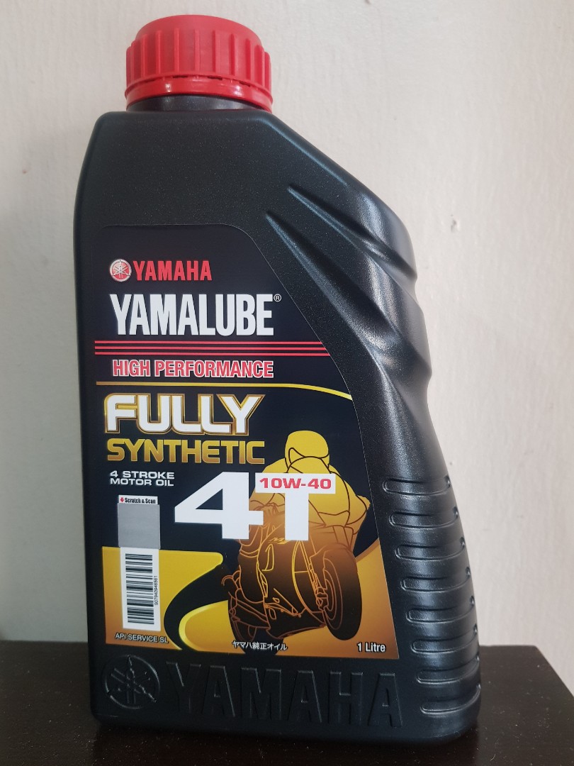 100% Original Yamalube Fully Synthetic 4T 10w 40 engine oil (1L)(Our Product Direct From Hong ...