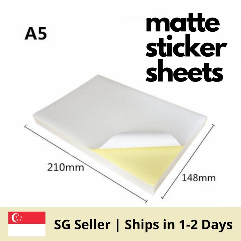 A5 sticker paper 100 sheets, Hobbies & Toys, Stationery & Craft, Craft ...