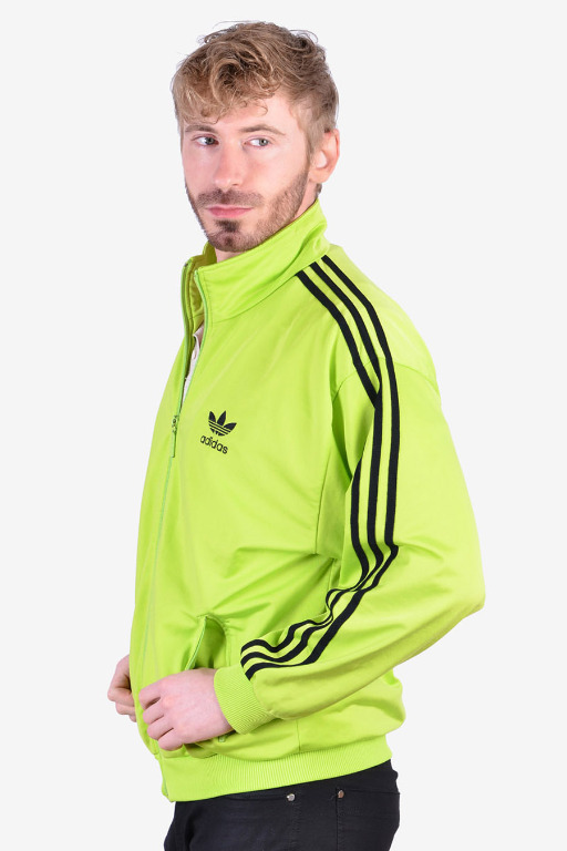 ADIDAS Firebird Neon Green Track Jacket size L, Olah Raga, Baju ...