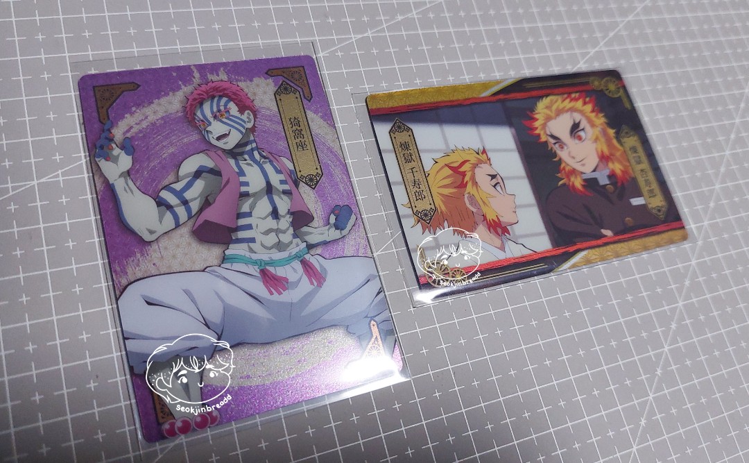 Akaza & Rengoku Kyojuro, Senjuro Wafer Cards KNY Kimetsu no Yaiba ...