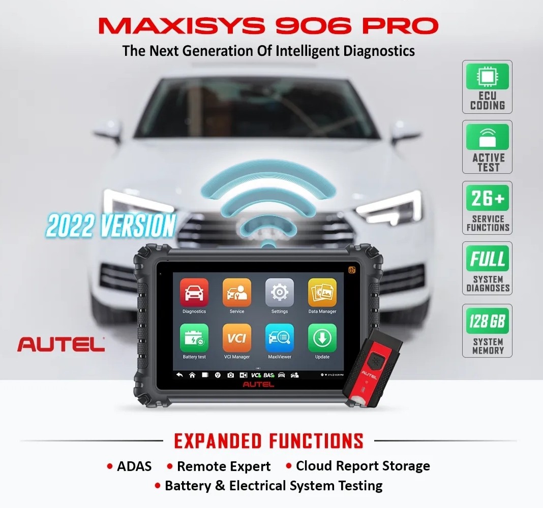 Autel 906 Pro All-New MaxiSYS 906 Pro, Car Accessories, Car Workshops ...