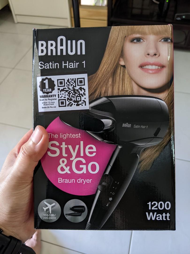 Braun Style and Go hair dryer, Beauty & Personal Care, Hair on Carousell