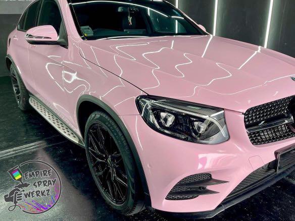 Car Spray Painting - Aikka Customised Baby Pink, Car Accessories, Car ...