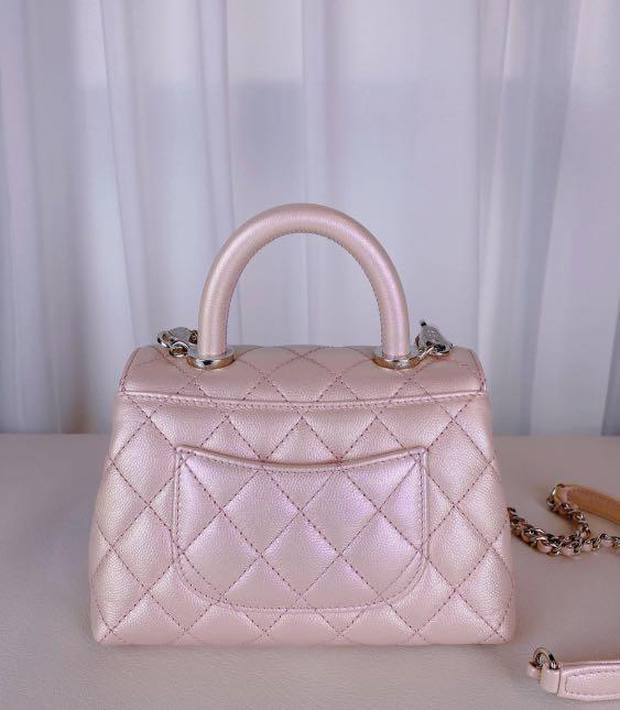 Chanel Mini coco handle pink, Luxury, Bags & Wallets on Carousell