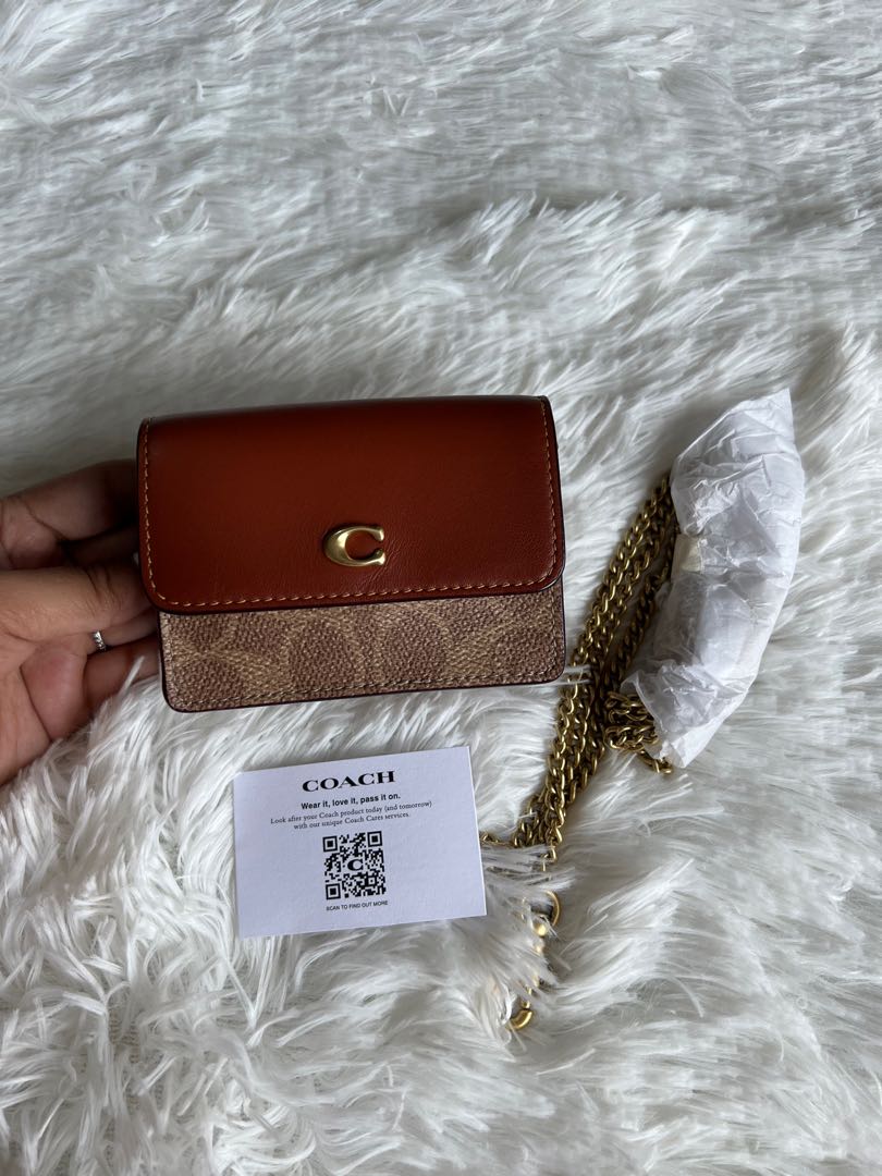 Coach wallet on chain, Women's Fashion, Bags & Wallets, Cross-body Bags ...